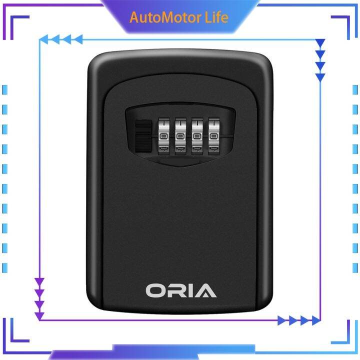 AutoMotor Life ORIA Wall Mounted 4 Digit Combination Key Storage Lock ...