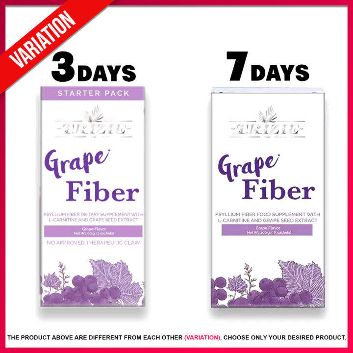 TRIZIE Grape Fiber (x3 OR x7 sachet variants) [Yummy Fiber Drink for ...