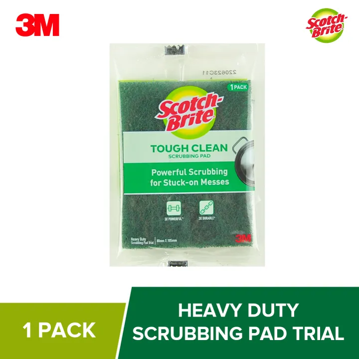 3M Scotch Brite Tough Clean Scrubbing Pad Powerful Scrubbing for Stuck ...