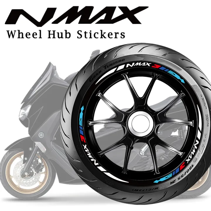Motorcycle Wheel Sticker Reflective Rim Scooter Hub Strips Decal ...
