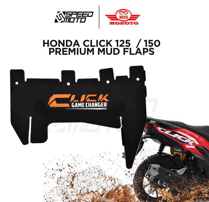 HONDA CLICK 125/150 V2 RUBBER MUD FLAPS COVER 3501 / CLICK GAME CHANGER ...