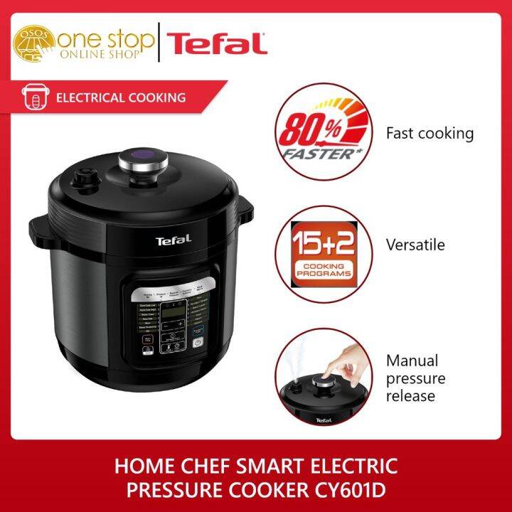 Tefal Original Home Smart Multicooker Electric Pressure Cooker 1060W 12 ...