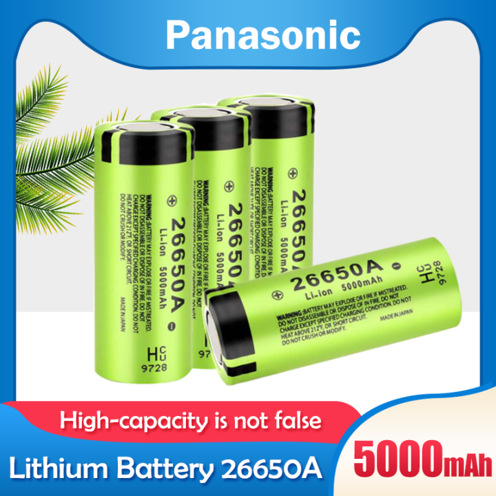Panasonic Original Rechargeable Battery 26650 5000mah 3.7V 26650A ...