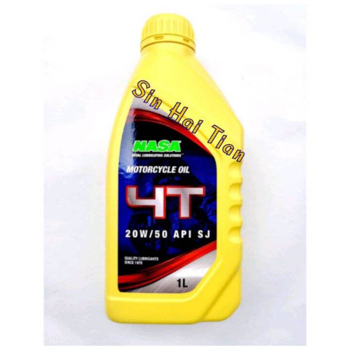 [NASA] 4T 20W/50 API SJ Motorcycle Oil 1Litter | Lazada