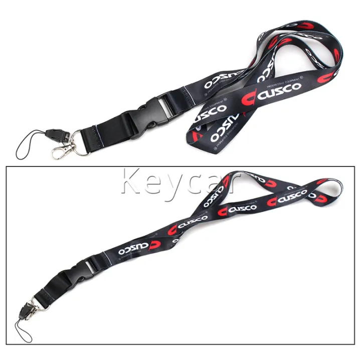 Car JDM Modified Cultural Buckle Lanyard Employee's Card ID Mobile Phone Key Hanging Neck ...