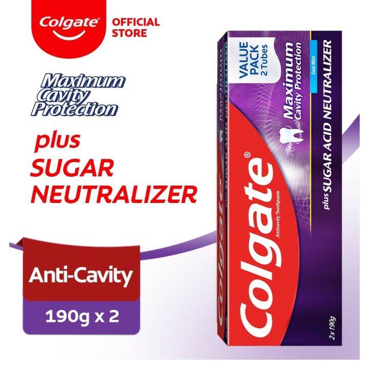 Colgate Maximum Cavity Protection Sugar Acid Neutralizer Toothpaste ...