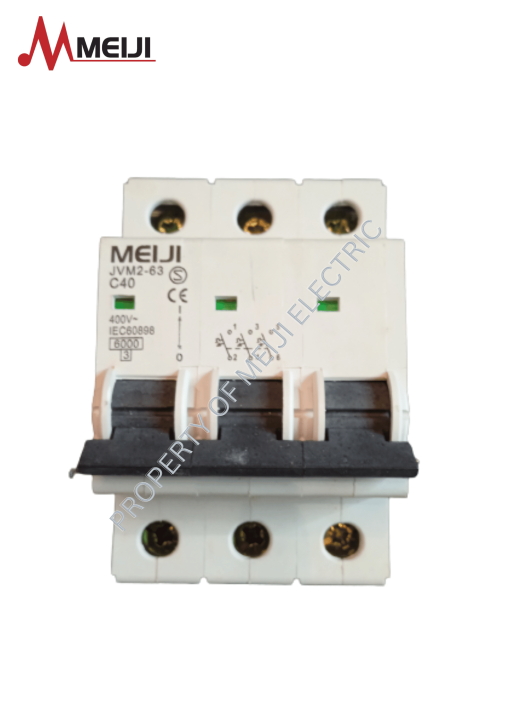 Meiji Miniature Circuit Breaker 3 Pole 40Ampere [JVM2-63-3P-40A ...