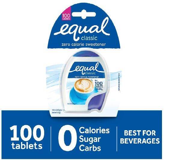 Equal Classic Zero Calorie Sweetener 100 Tablets | Lazada PH