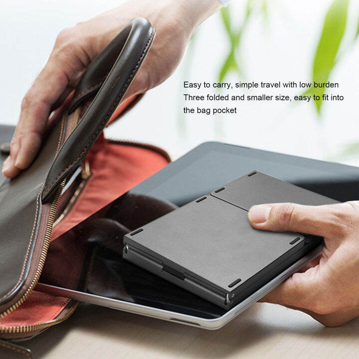 Wireless Foldable Keyboard Triple Fold Full Size Foldable Bluetooth
