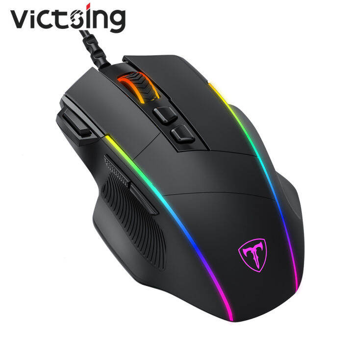 VICTSING PC278 Ergonomic Wired Gaming Mouse 8 Buttons Programmable ...