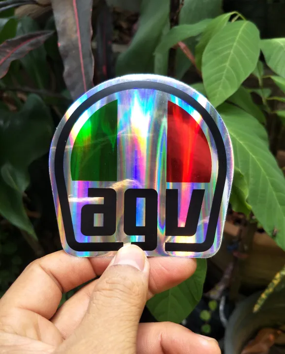 สติ๊กเกอร์ agv Sticker สติกเกอร์ แต่งรถ ติดรถ โลโก้ Logo 3D ตัวนูน ...
