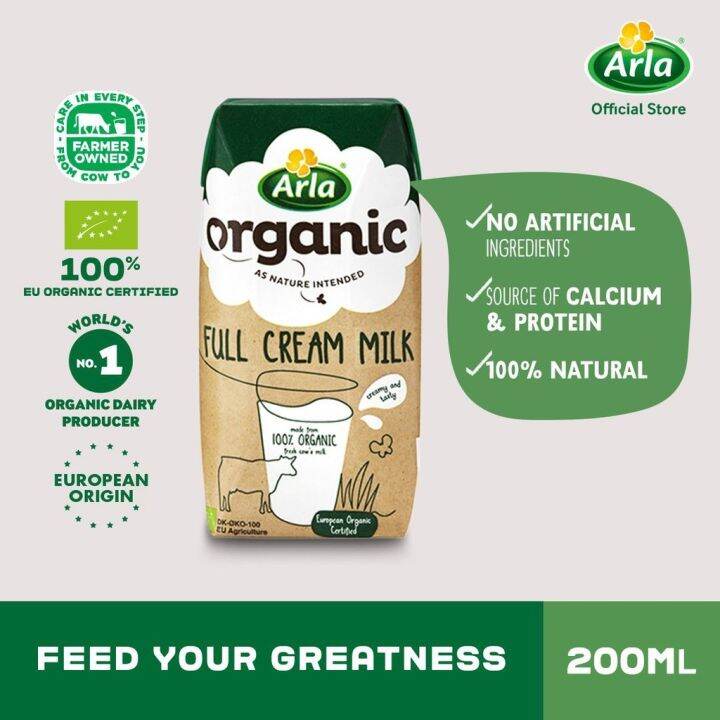 Arla Organic Full Cream Milk 200ml | Lazada PH