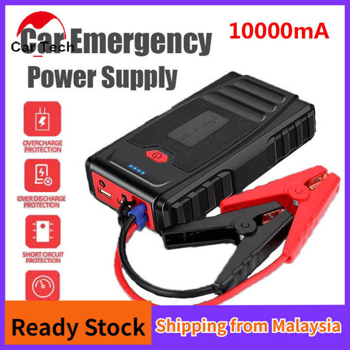10000mAh 12V Car Jumper Car Powerbank Car Tyre Starter Booster Portable ...
