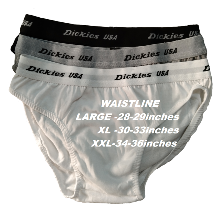 Dickies USA Assorted Cotton Men's Brief 3 in 1 Pack | Lazada PH