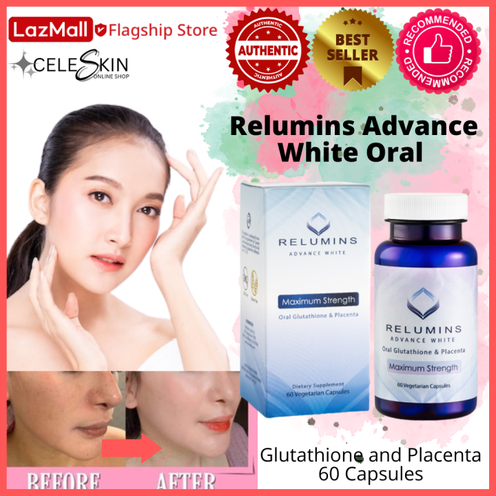 Relumins Advance White Oral Glutathione and Placenta 60 Capsules ...