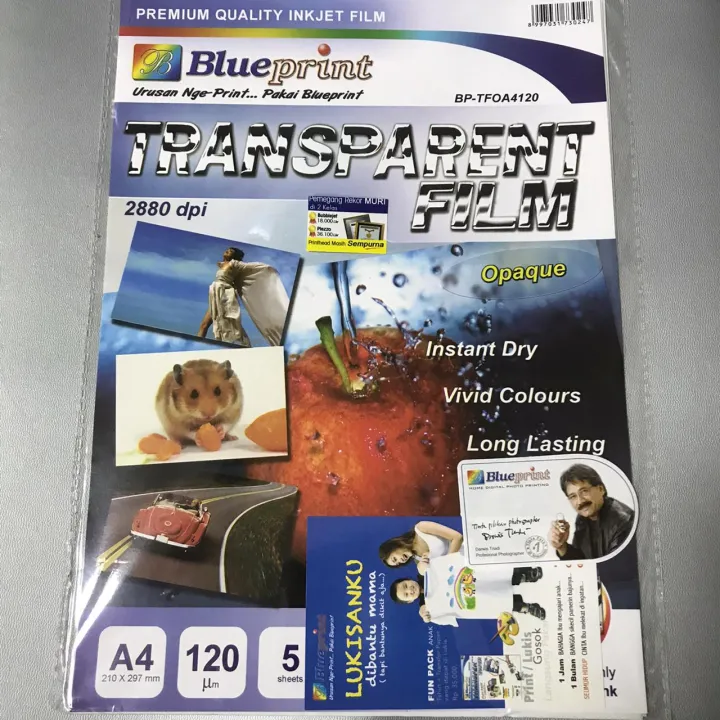 Kertas Film Transparan Transparent Film Blueprint Opaque A4 120m ...