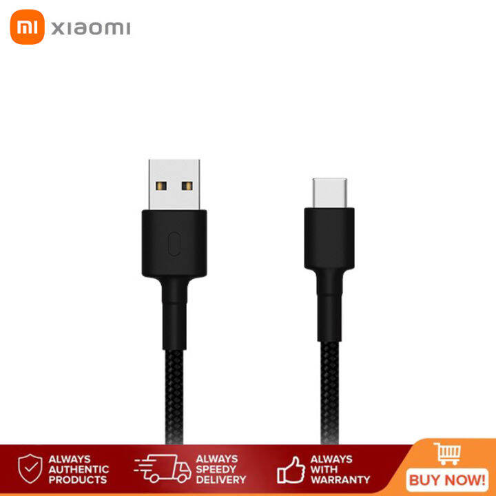 Xiaomi Mi Braided USB Type-C Fast Charging Sync Data Cable 1M | Lazada PH