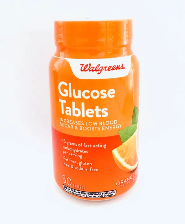 Walgreens Glucose Tablets Orange Flavor 50 Tablets WITH FREEBIES ...
