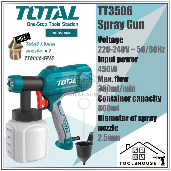 Total TT3506 Industrial Electric Spray Gun | Lazada