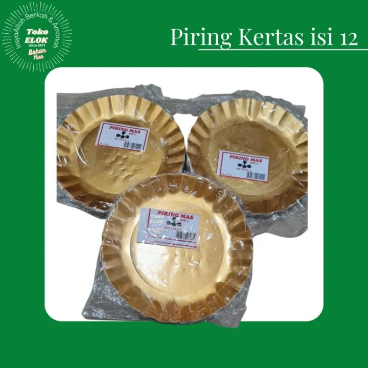 Piring Kertas ( piring mas ) | Lazada Indonesia