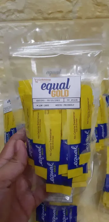 Equal Gold No Calories Sweetener 50 Pcs/Sticks | Lazada PH