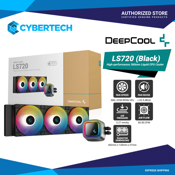 Deepcooler LS720 360mm Premium Liquid & Low Noise Effiency CPU Cooler ...