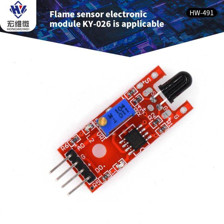 Smart Electronics 4pin Ky 026 Flame Ir Sensor Detection Module Detects