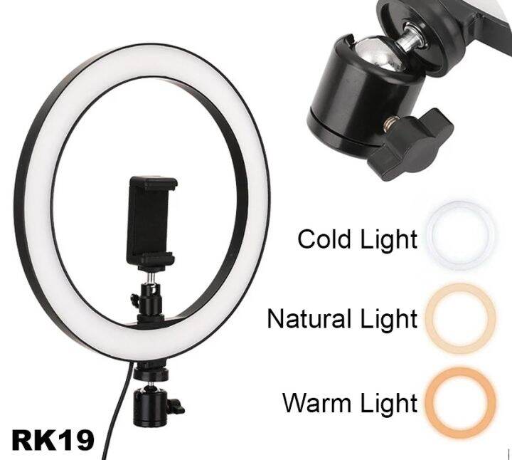 RK19 10inches Selfie Ring Light Photo Studio Photography Lighting ...