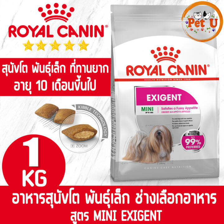 Royal Canin สูตร MINI EXIGENT 1kg อาหารเม็ด สำหรับสุนัขโต พันธุ์เล็ก ...