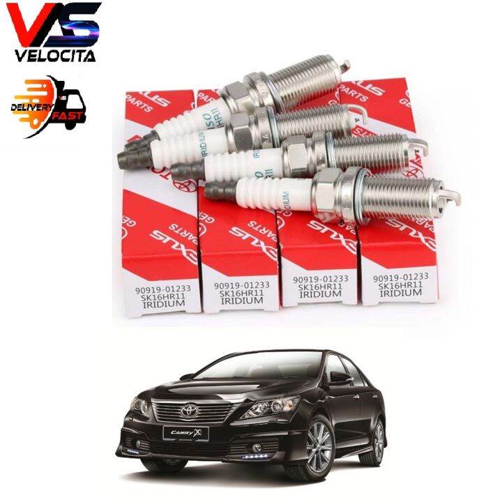 TOYOTA SPARK PLUG CAMRY 2.5 2012-2018 ASV50 GENUINE PARTS (4PCS)(90919-01233) (SK16HR11) | Lazada