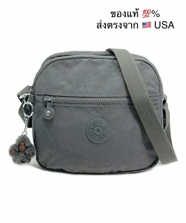 🌟พร้อมส่ง📌กระเป๋า Kipling รุ่น Keefeสี Dusty Grey Tonal กระเป๋าสไตล์แฟน ...
