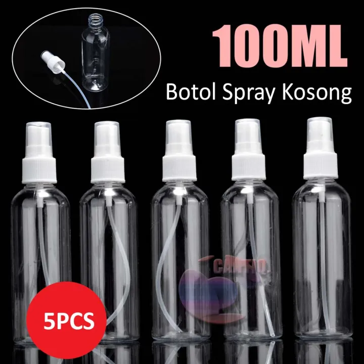 5 PC - iCantiq Botol Semprot 100 ml Kosong Plastik Botol Spray Bottle ...