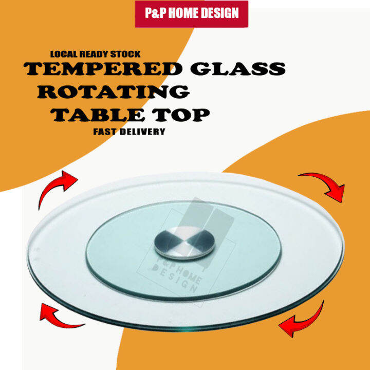 Tempered Glass Rotating Top Table Turn Top Lazy Susan Dining Table Top ...