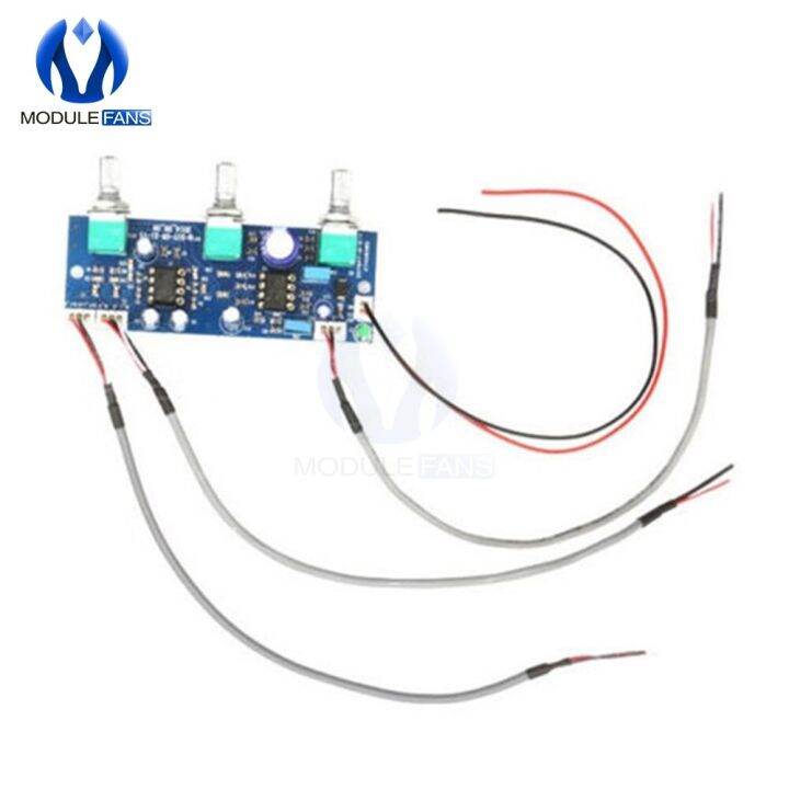 DC 12V-24V Low Pass Filter NE5532 Subwoofer 2.1CH Pre-Amplifier PRE ...