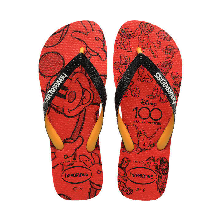 Havaianas Top Disney 100 Present Flip Flops (Ruby Red) | Lazada PH