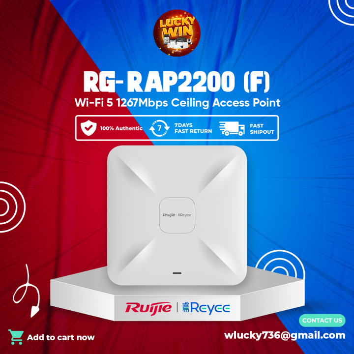 Reyee Wifi 5 1267Mbps Wall Mounted Access Point 1pc | Lazada PH