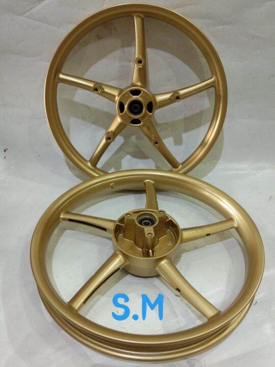 Velg Racing For Satria FU Warna Gold tersedia juga warna putih Model ...