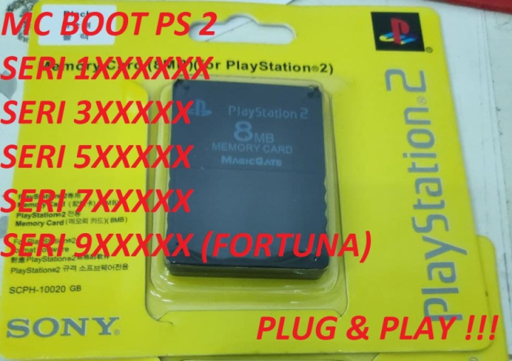 FREE MC BOOT PS2 SLIM FAT FORTUNA PLUG AND PLAY 8MB 64MB MC BOOTING ...