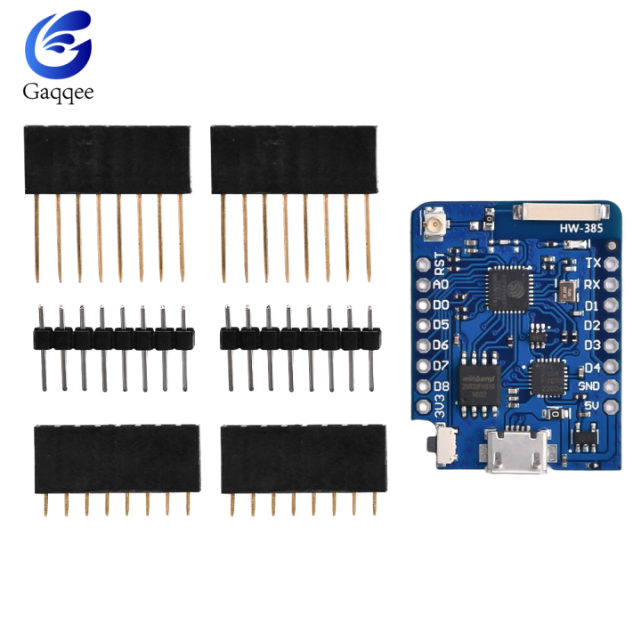 ESP8266โมดูล D1 ESP-12F NodeMcu Mini ESP-12สำหรับ WeMos Lua 4M ไบต์ ...