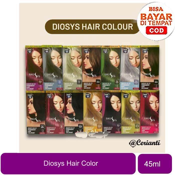 Diosys Cat Pewarna Rambut Permanen Dan Penetral (Bleaching) 45ML X 2 ...