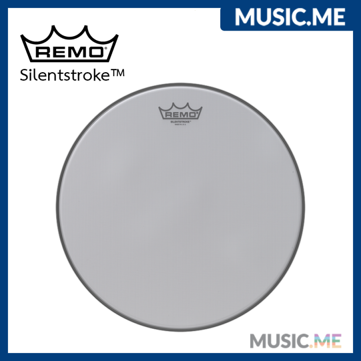 🔇หนังกลองเงียบ🔇หนังกลองเสียงเบา🔇หนังสแนร์ หนังกระเดื่อง 🥁 REMO Silentstroke™ drumheads | Lazada ...