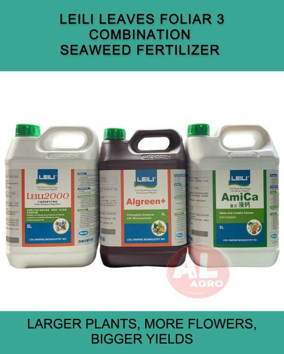 5L LEILI LEAVES FOLIAR 3 叶三宝 (LEILI AMICA, LEILI ALGREEN & LEILI 2000 ...