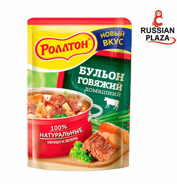 Rollton ผงทำน้ำซุปกึ่งสำเร็จรูป รสเนื้อ ขนาด 90 กรัม / Роллтон Бульон ...