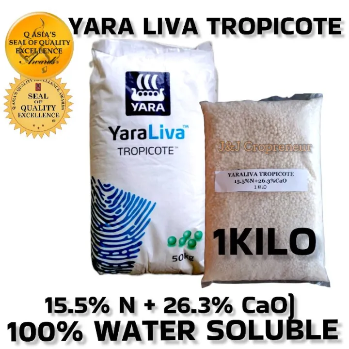 Yara Liva Tropicote Calcium Nitrate (15.5% N + 26.3% CaO) | Lazada PH
