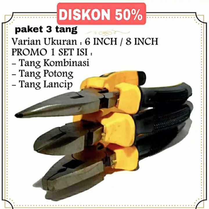 paket tang set komplit tang kombinasi 8inchi tang cucut dan tang potong ... paket tang set komplit tang kombinasi 8inchi tang cucut dan tang potong ...