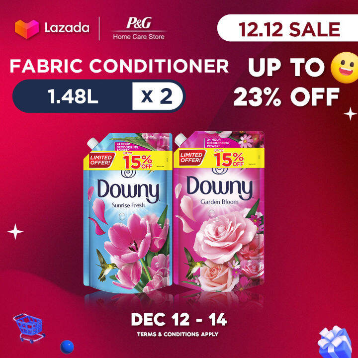 [Bundle of 2] Downy Fabric Conditioner Sunrise Fresh Garden Bloom 1.48L ...