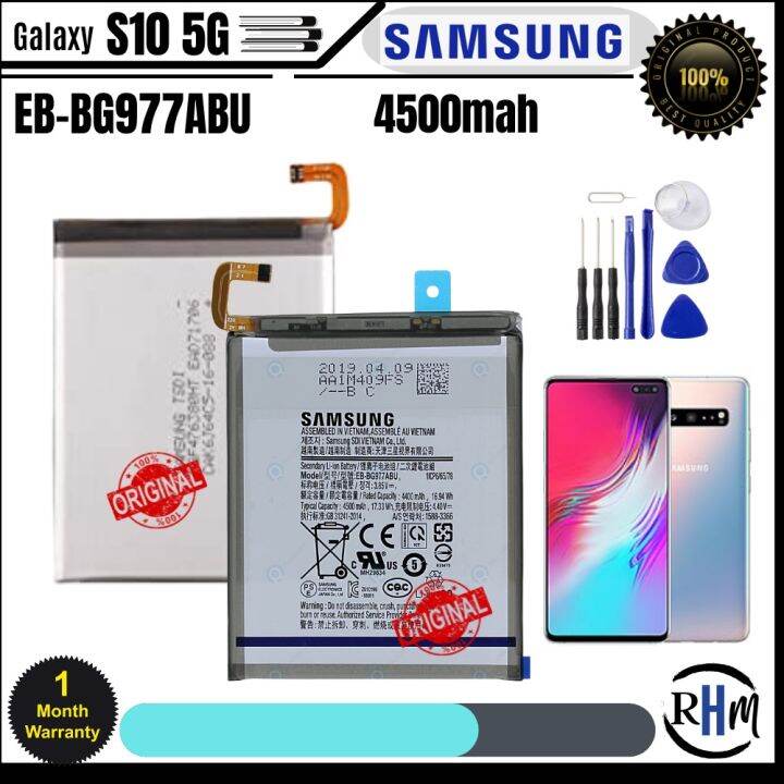 แบตเตอรี่ แท้ Samsung Galaxy S10 5G Battery, Model EB-BG977ABUพร้อมชุด ...