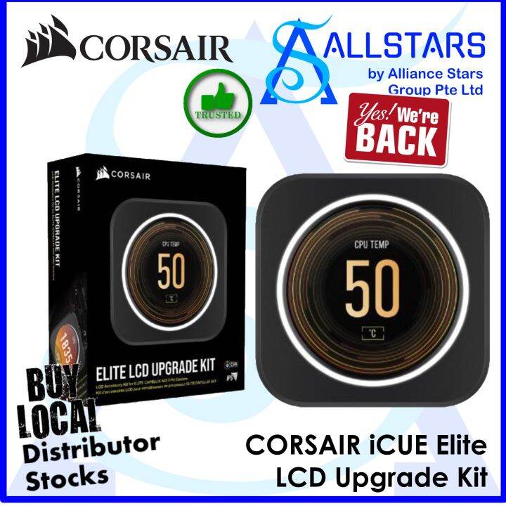 (ALLSTARS : We are Back) CORSAIR iCUE Elite LCD Upgrade Kit (Black ...