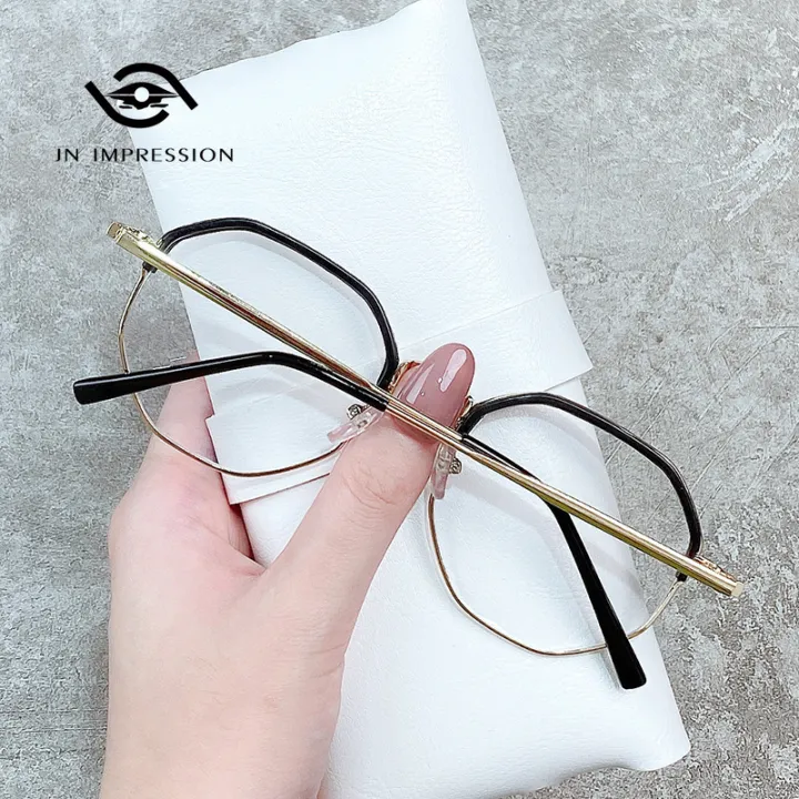 JN IMPRESSION Network Fashion Myopia Glasses Finished Products Have Degrees Tiktok Glasses Frame ...