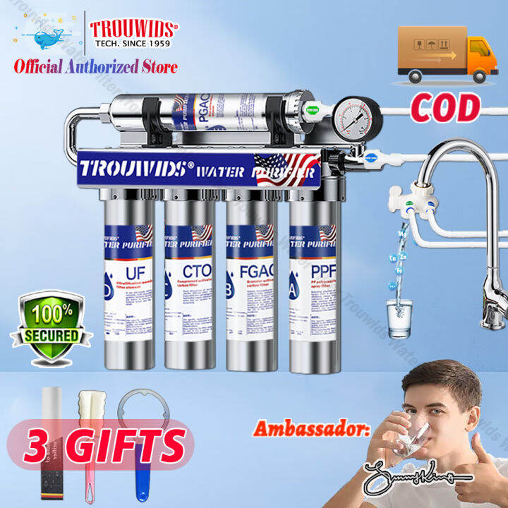 TROUWIDS Reverse Osmosis Water Purifier Water Filter For Deep Well ...